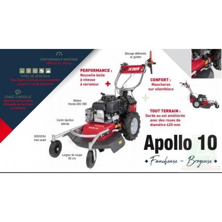 TONDEUSE DÉBROUSSAILLEUSE KIVA APOLLO 10 de chez KIVA au prix de 4 299,00